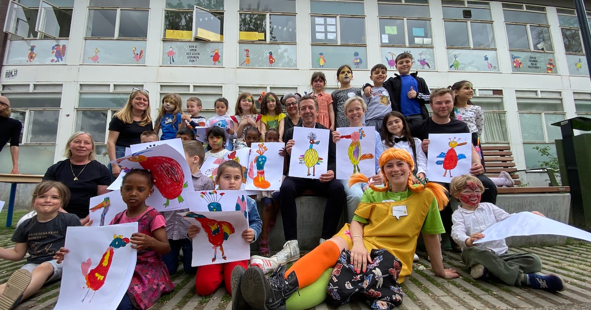 54 geluksvogels versieren Baudelopark: ontwerp van Carll Cneut en de ...
