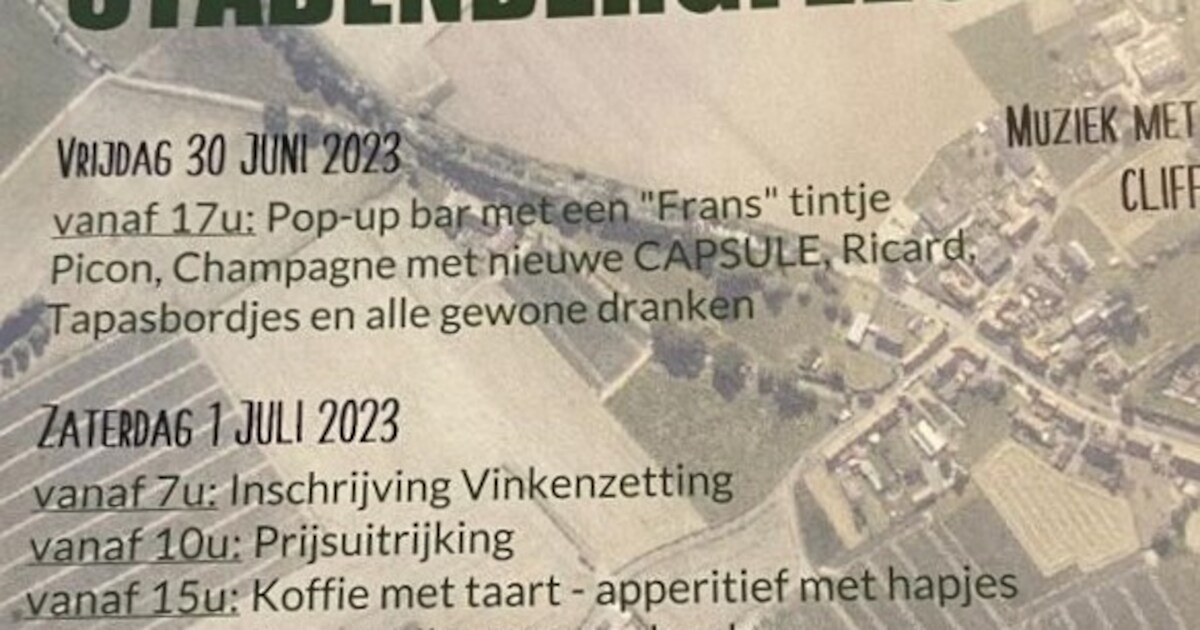 Stadenbergfeesten in Frans jasje | Staden | HLN.be