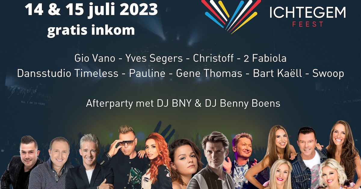 Muzikale affiche voor kermisweekend Ichtegem is bekend | Ichtegem | hln.be