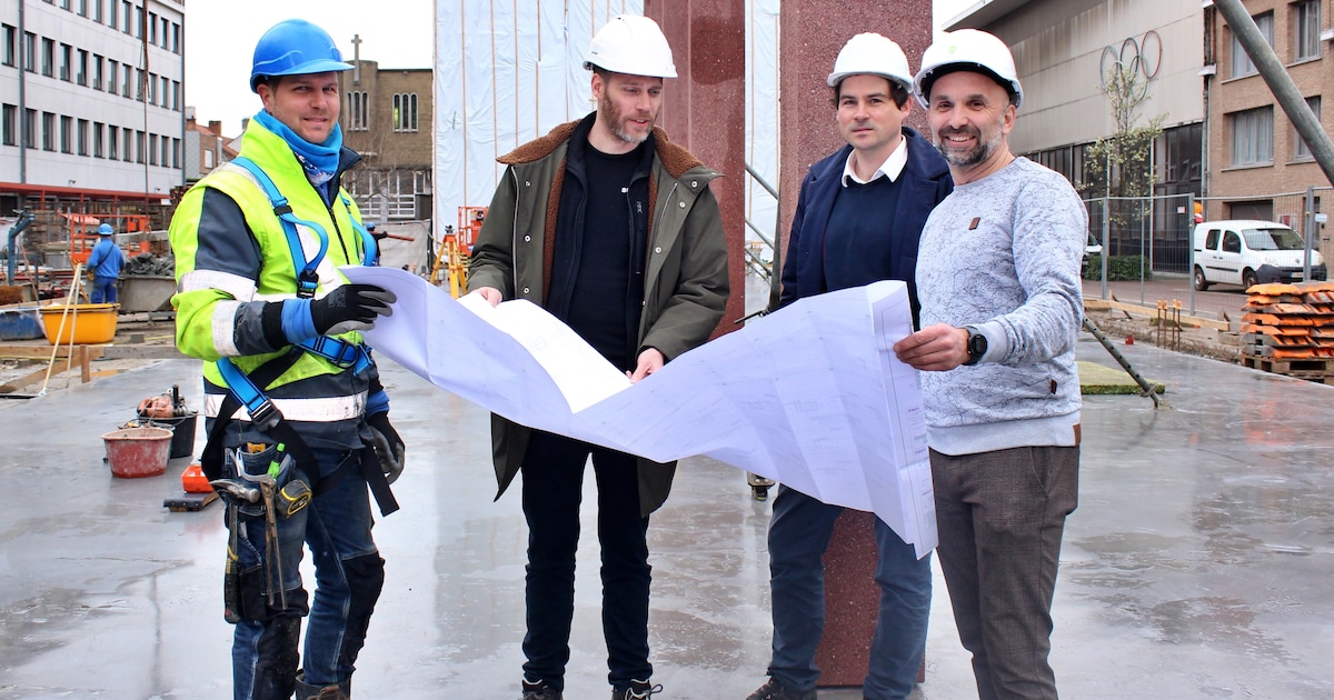 Bovengrondse bouwwerken aan nieuwbouw VTI Oostende gestart: “Tegen het bouwverlof zou de open ...