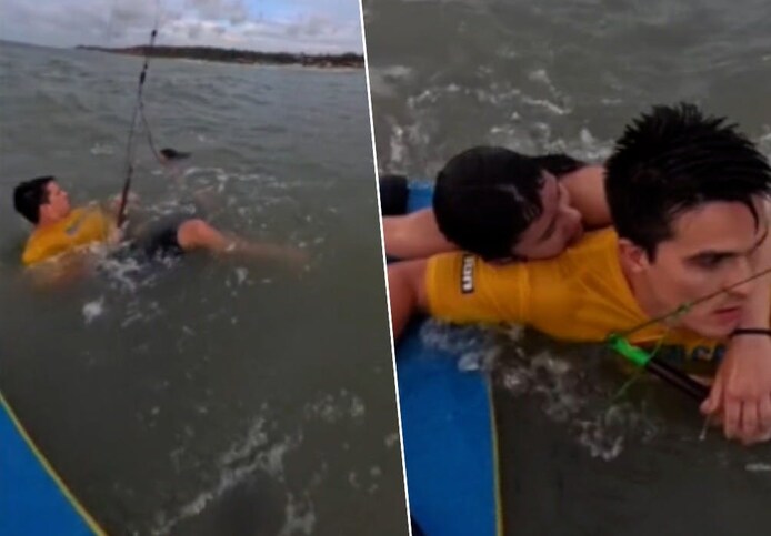 KIJK. Olympisch kitesurfer redt jonge vrouw die dreigt te verdrinken ...