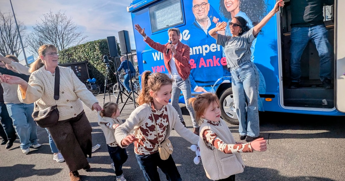 Willy Sommers zingt ‘Laat de zon in je hart’ op parking in Aalst ...