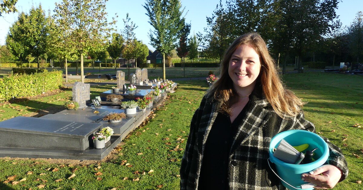 Julie (32) houdt grafzorgmarathon voor het goede doel: “Op één dag wil ...