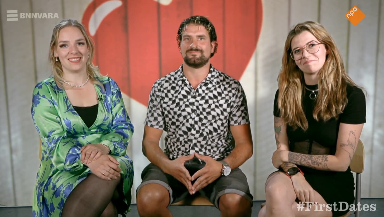 Trio-afspraakje in Nederlandse ‘First Dates’ mondt uit in pijnlijk ...
