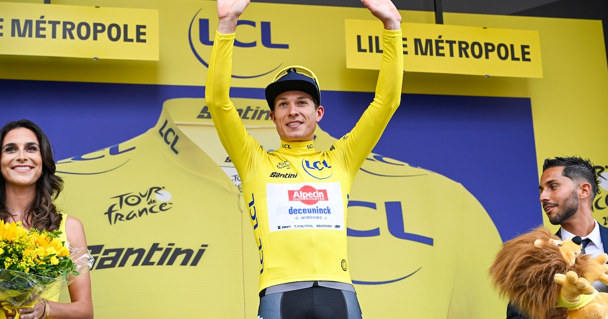 “Dit had ik nooit durven dromen”: Jasper Philipsen straalt in gele trui ...