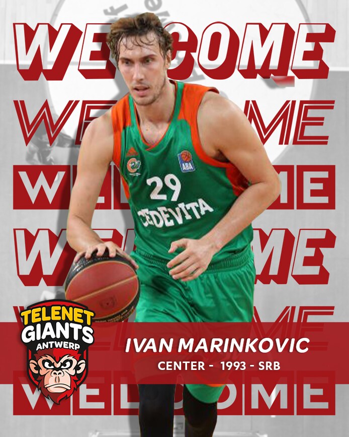 Antwerp Giants met nieuwe center Ivan Marinkovic, heeft na nederlaag in ...