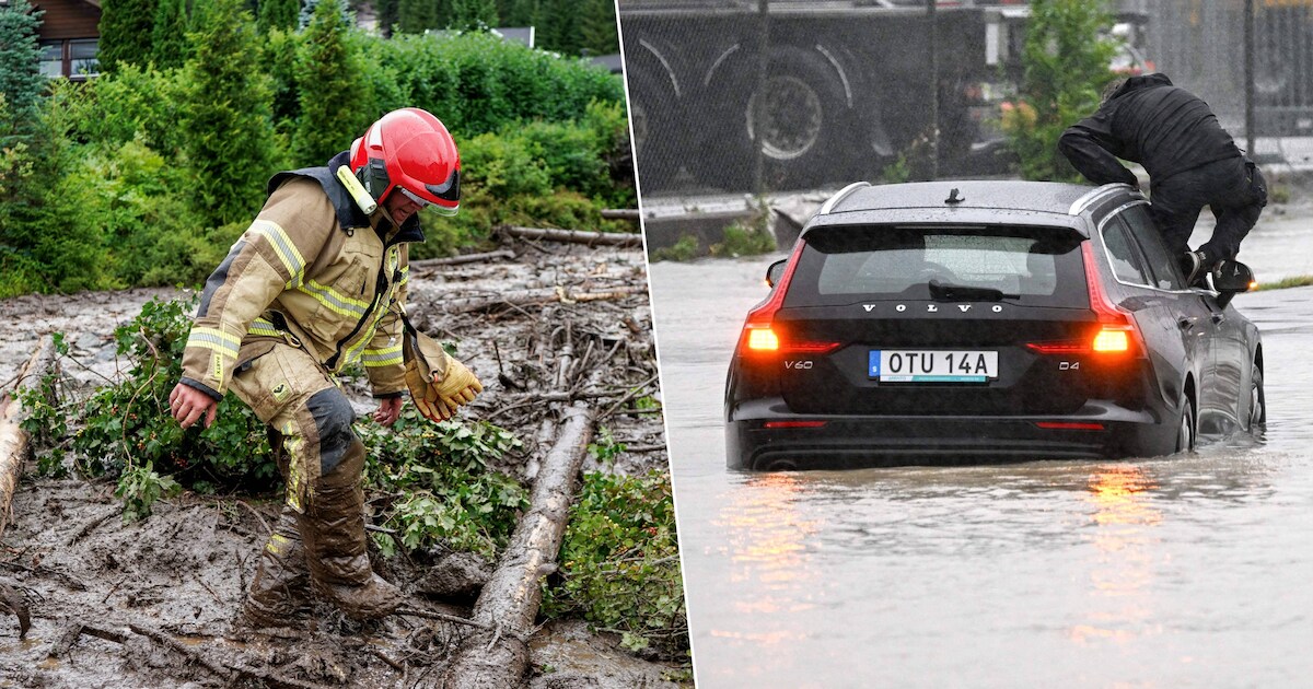 Noorden van Europa wordt geteisterd door Storm Hans, mogelijk de ...
