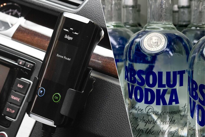 Mannen hebben slok wodka te veel op en maken het bont op de weg ...