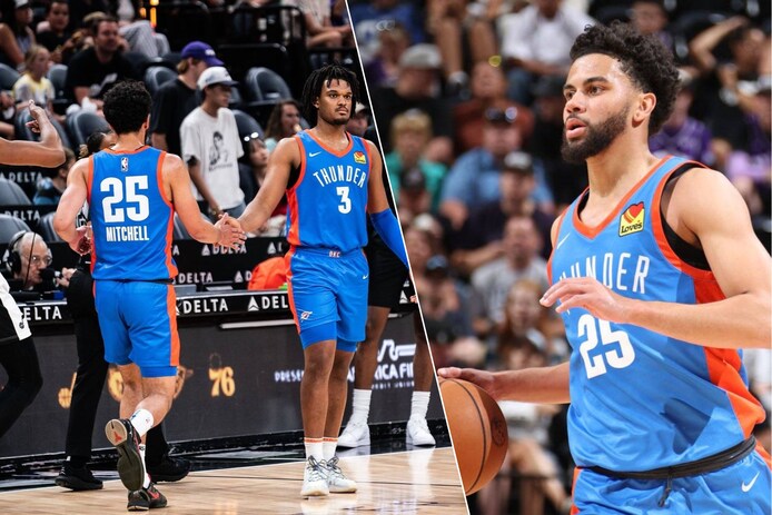 Meteen z'n kunnen getoond: Ajay Mitchell debuteert in stijl in NBA ...