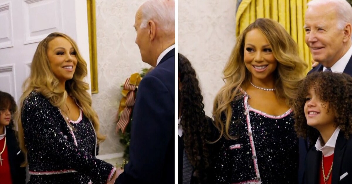 KIJK. President Biden nodigt Mariah Carey uit om van kerstsfeer in het ...