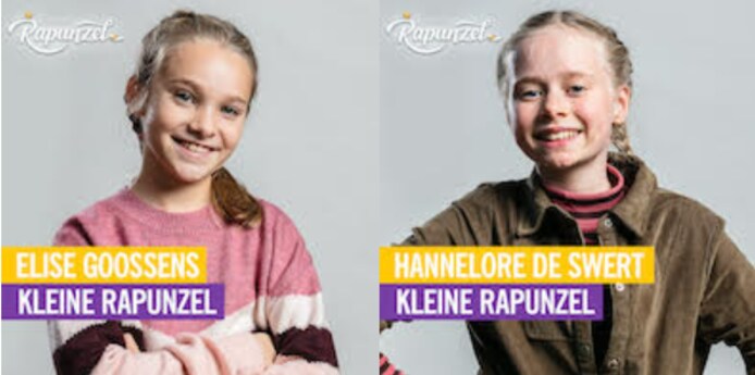 Elise Goossens (11) uit Ranst en Hannelore De Swert (12) uit Grimbergen ...