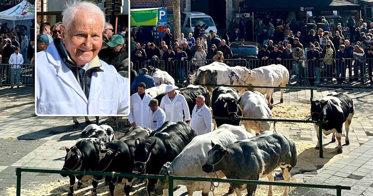 Zomergem viert 157ste Vette Veemarkt, met 88-jarige keurder Hans De ...
