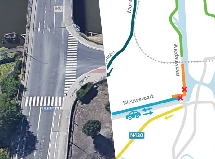 Kruispunt Wiedauwkaai en Nieuwevaart opnieuw open na een maand werken | Gent | hln.be