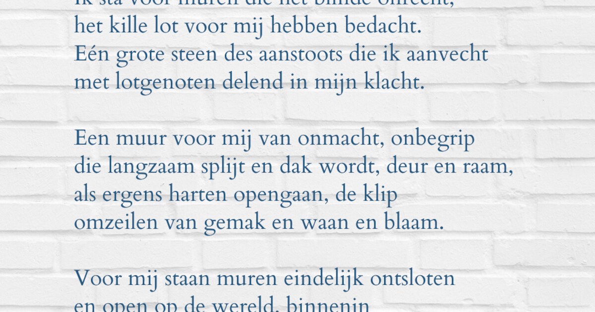 Aalsterse dichter schrijft gedicht over sociale huisvesting voor ...
