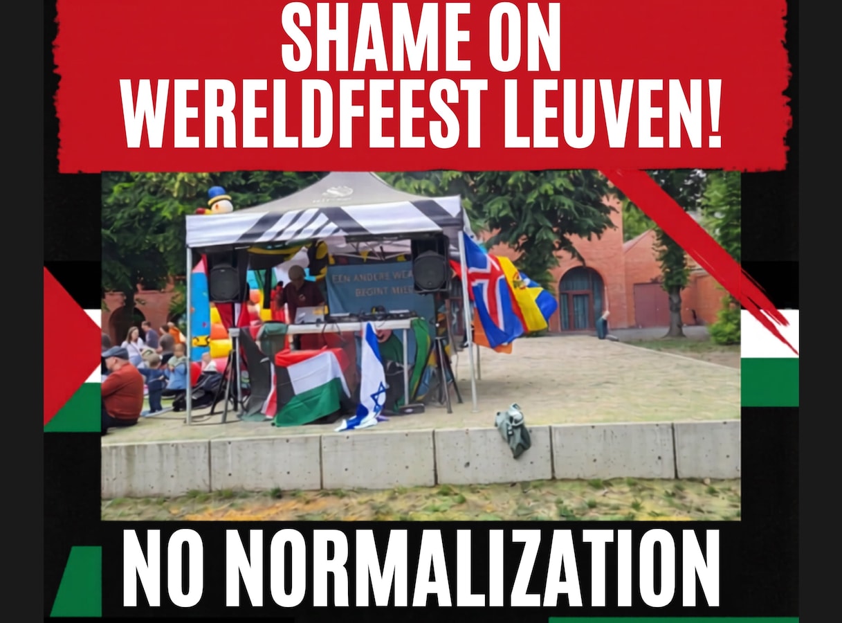 Het mysterie van de Israëlische vlag op het Wereldfeest in Leuven: “De ...