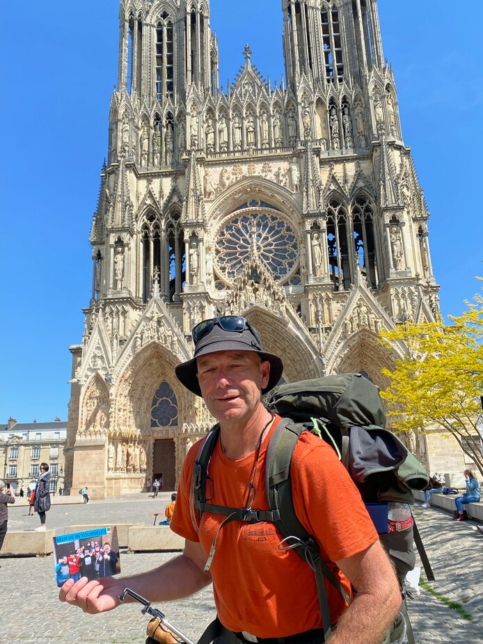 Compostela-reiziger Bert heeft Reims bereikt: “2 dagen rust genomen, en ...