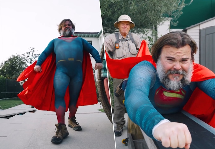 Acteur Jack Black deelt hilarische video waarin hij rol van Superman ...