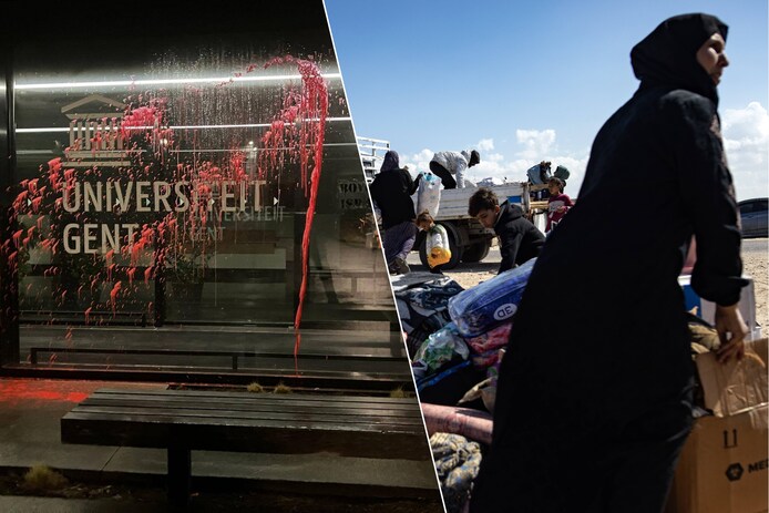 “UGent is medeplichtig aan de genocide in Gaza”: anonieme actievoerders ...