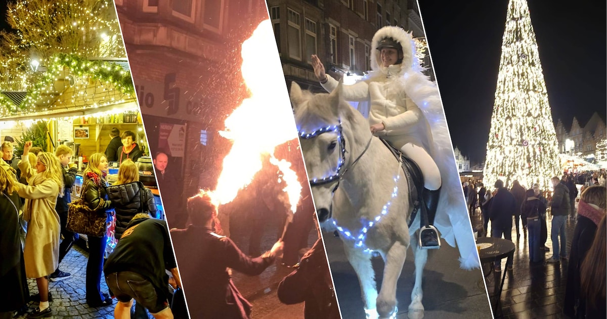 KIJK. Ieper opent kerstdorp met magische stoet vol vuur, muziek en vrolijke gezichten | Ieper ...