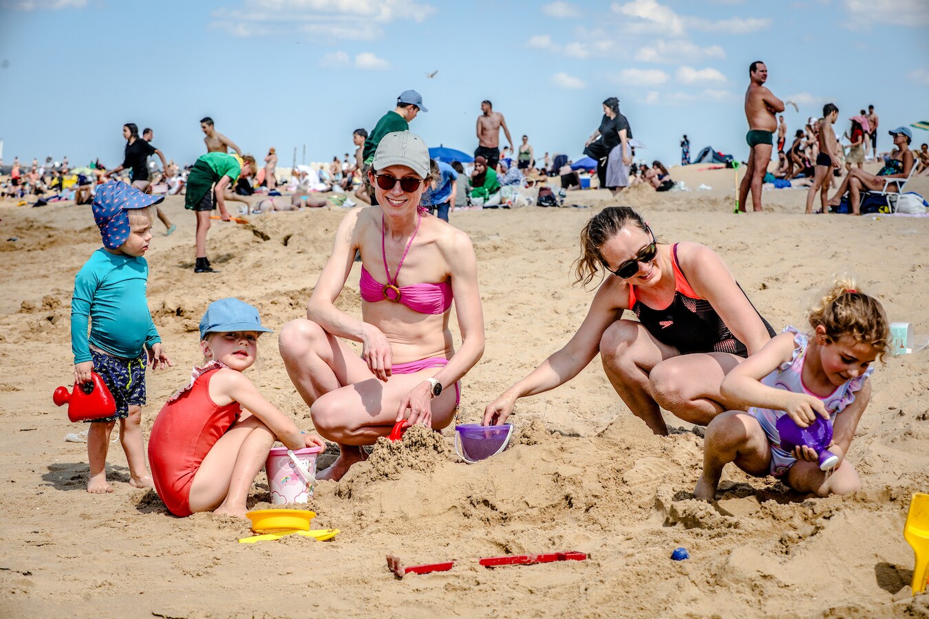 IN BEELD. Blije gezichten, verkoeling in zee en zelfs... een flamingo: Oostende beleefde zomerse ...