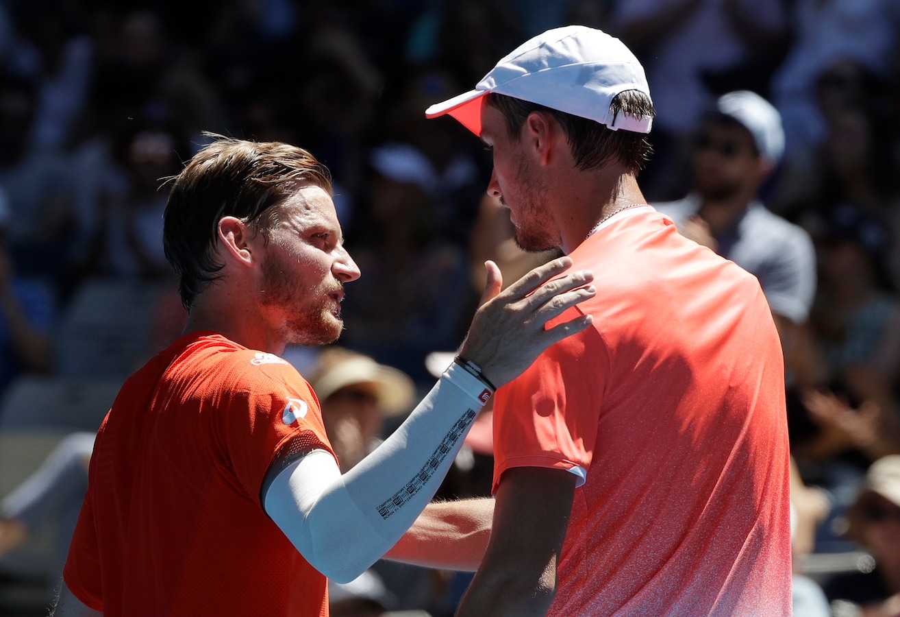 David Goffin moet koffers pakken, Rus Medvedev te sterk in drie sets ...