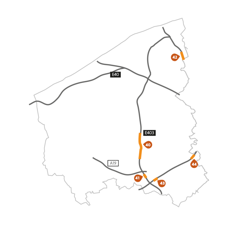 Ontdek hier de grote werken van dit jaar op de autosnelwegen in West ...