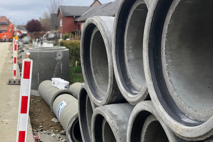Rioleringswerken Aveschoot in Lembeke volop aan de gang | Kaprijke | hln.be
