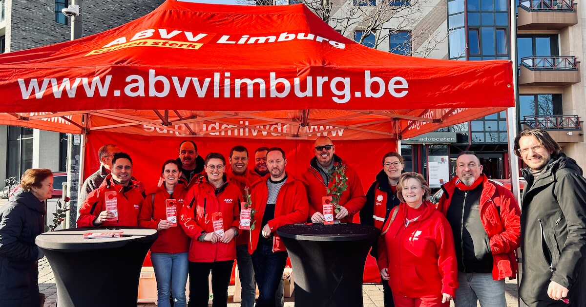 ABVV Limburg voert actie tijdens Hasseltse markt op Valentijn: “Hoge ...