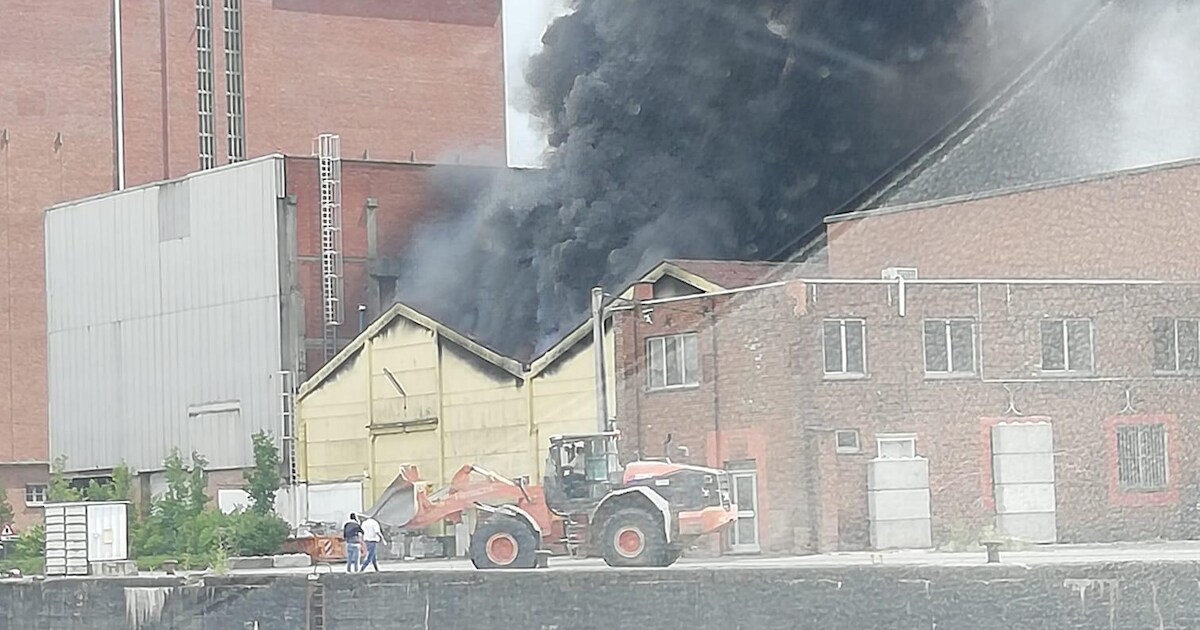 Dikke rook door brand bij Sidegro | Roeselare | hln.be