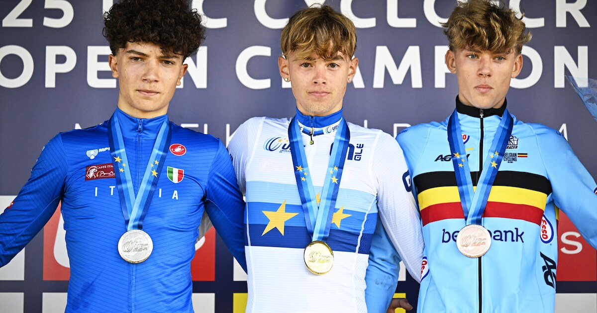 Giel Lejeune pakt knap bronzen medaille op EK veldrijden U19: “Ik moet ...