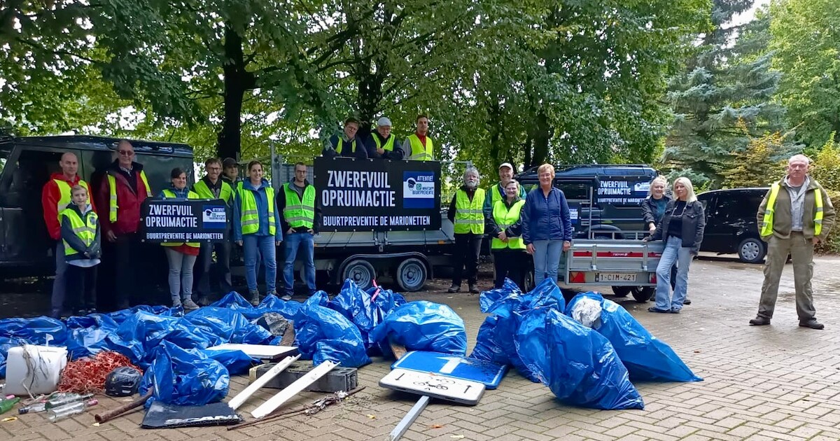 35-tal grote vuilniszakken gevuld tijdens halfjaarlijkse zwerfvuilactie ...