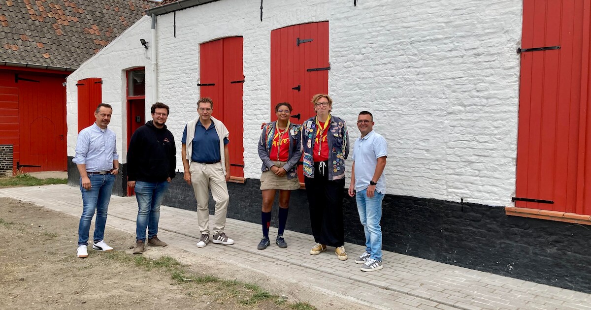 Omgeving van Chiro Sint-Pieters op de Dijk opgefrist voor 70ste verjaardag | Brugge | hln.be