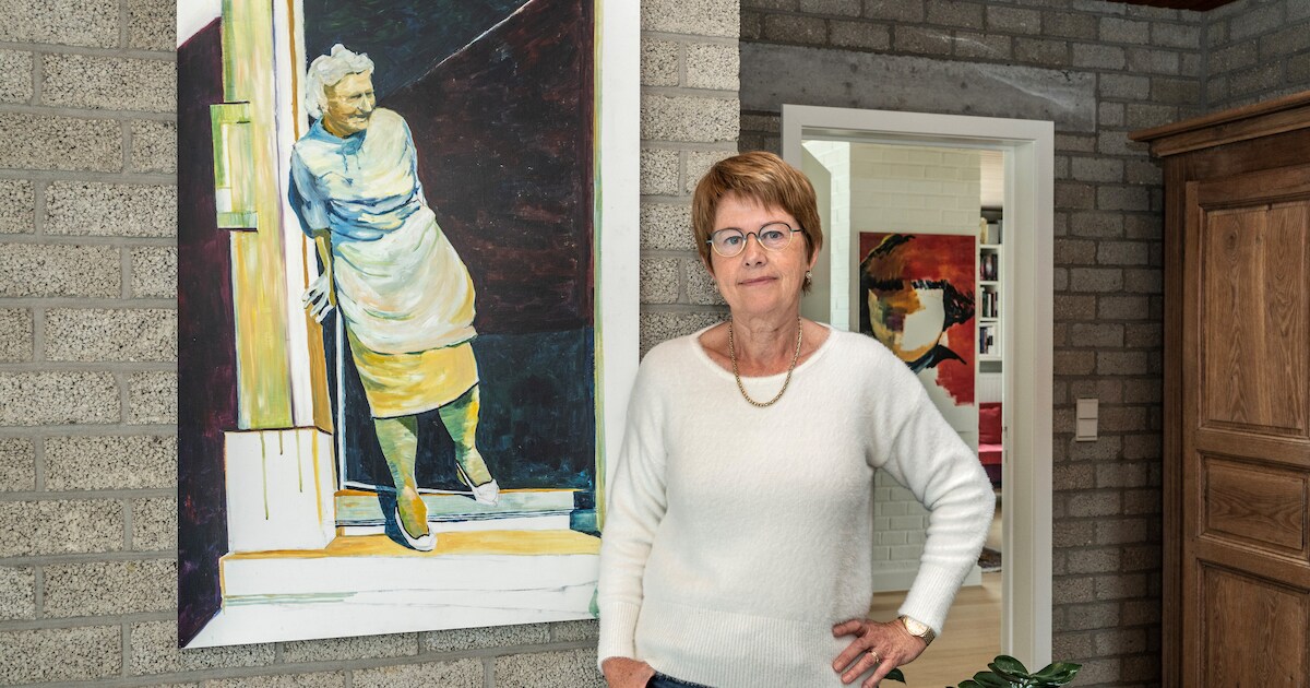 Hilde (68) toont voor het eerst haar kunstwerken in expo: “Oude ...