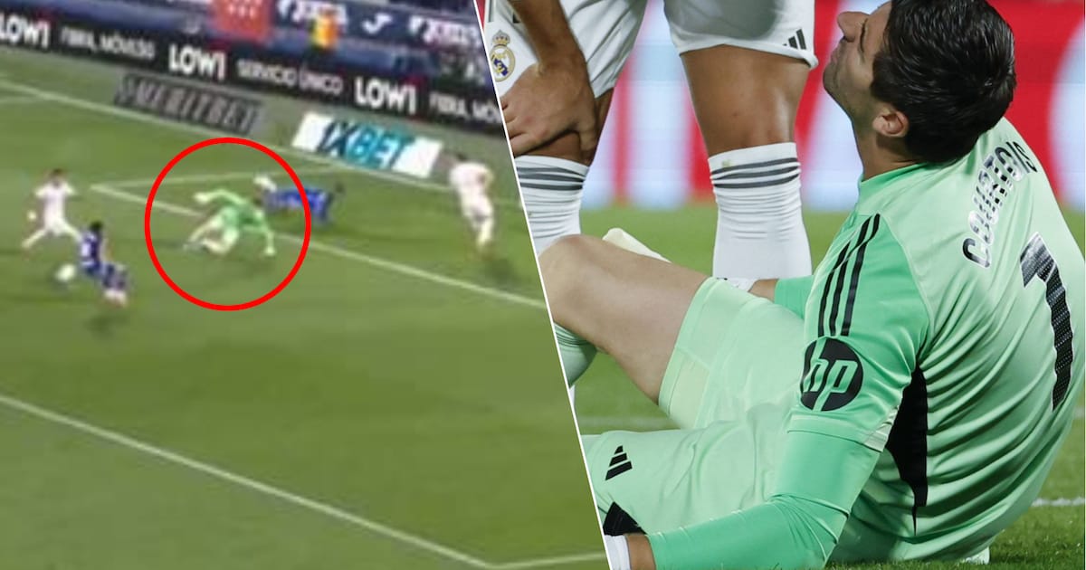 Hij springt net niet uit zijn vel: Thibaut Courtois woest nadat hij ...