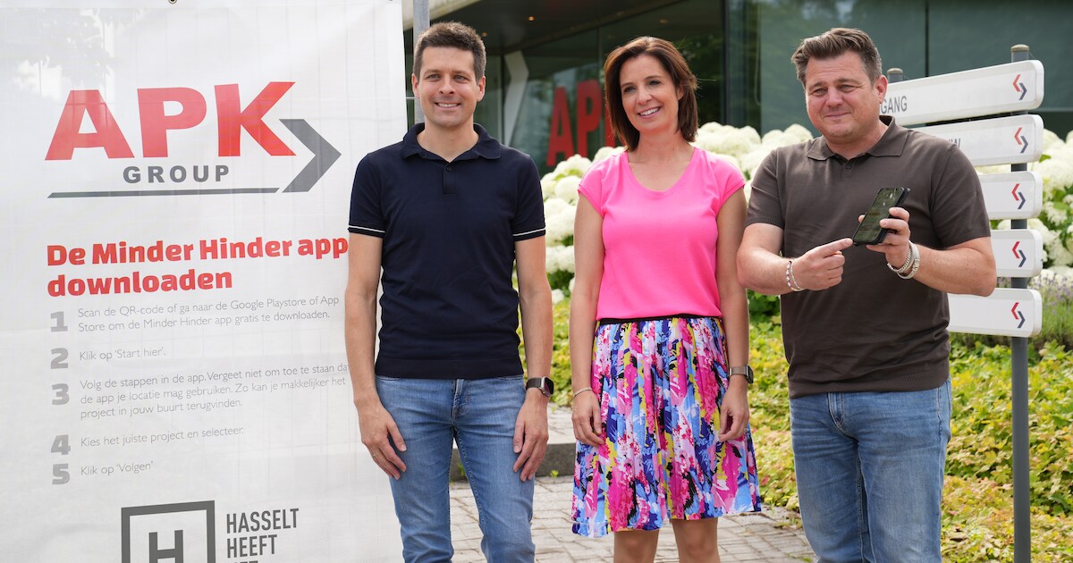 APK Group en stad Hasselt doen proefproject met Minder Hinder-app om ...