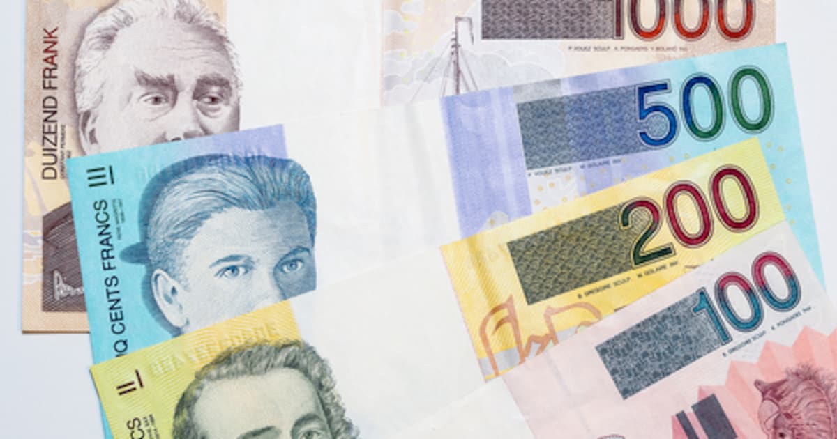 Voor 1,2 miljoen euro aan biljetten in Belgische frank ingeruild in ...