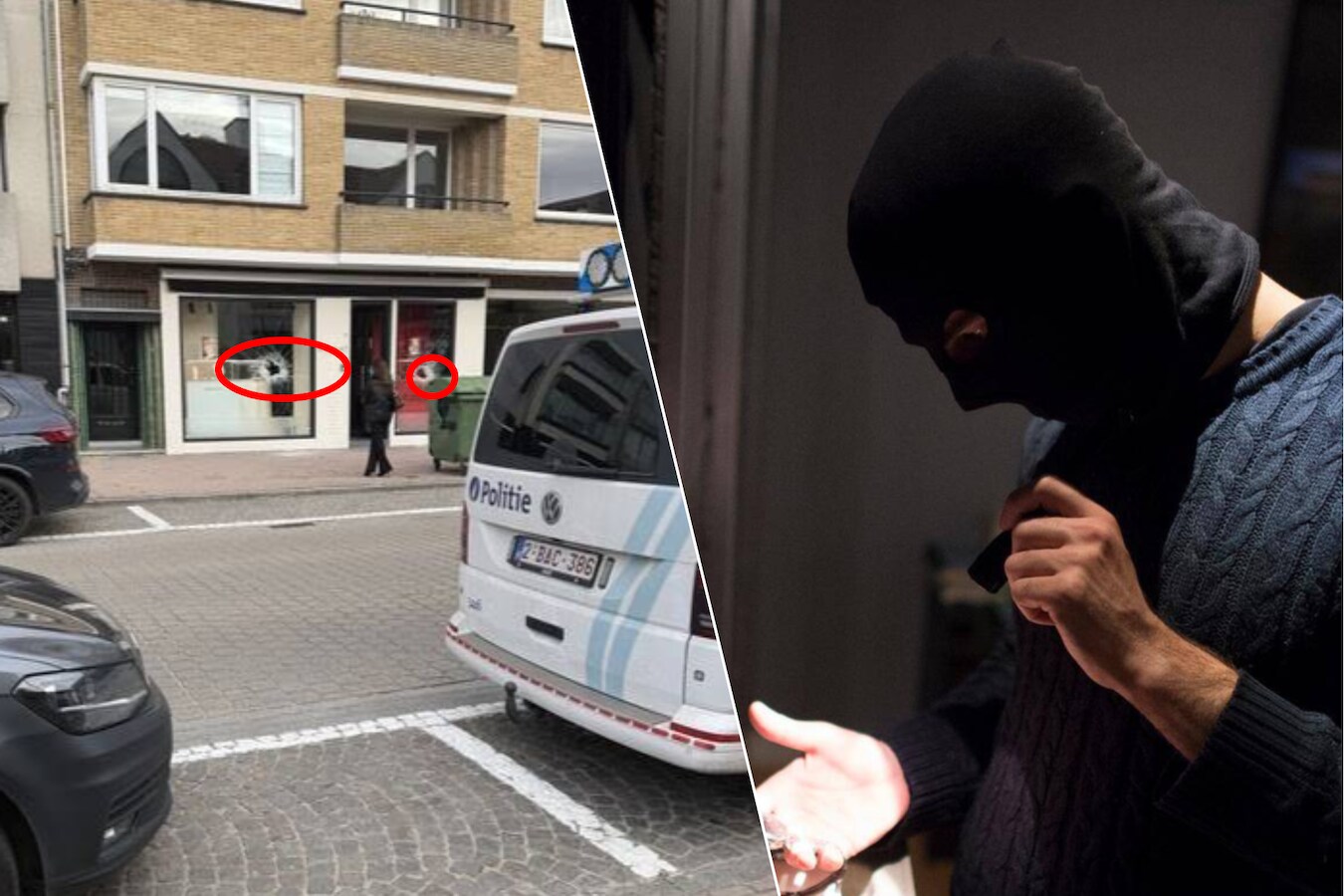 Inbreker verbrijzelt vitrine en rooft etalage van juwelier in Knokke ...