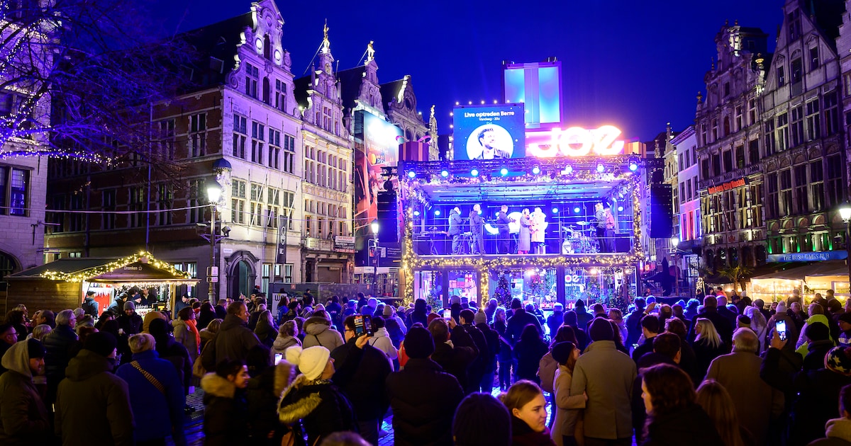 Man probeert beveiliging Winter Antwerpen te ontmantelen op Eiermarkt ...