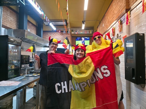 Limburger Gert (34) supportert mee voor de Rode Duivels in zijn ...