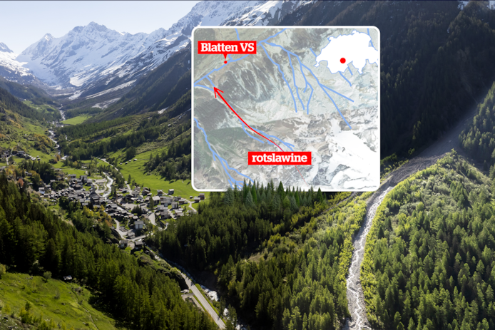 Nadat bergtop bij ontruimd Zwitsers dorp naar beneden dondert: nu ...