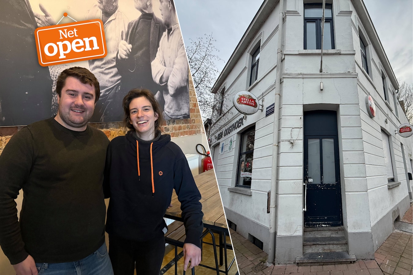 NET OPEN. Nathan (27) en Lisanne (23) blazen bekend café Den Oosthoek ...