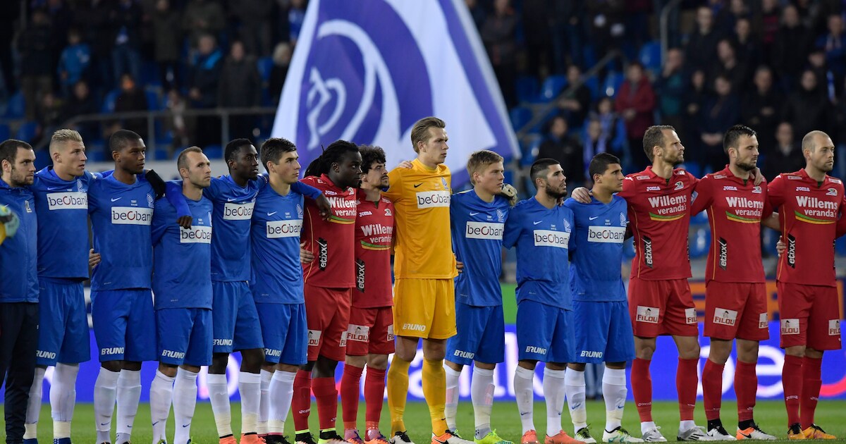Genkfans ontvouwen prachtige tifo Tony Greco | Sport | HLN.be