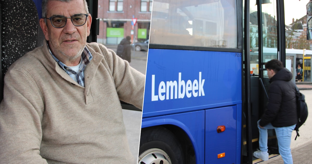 Geen treinen? Dan haalt directeur Herman uit Lembeek leerlingen zelf op ...