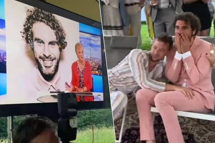 KIJK. Martine Tanghe presenteerde nog één keer ‘Het journaal’ speciaal voor het huwelijk van ...