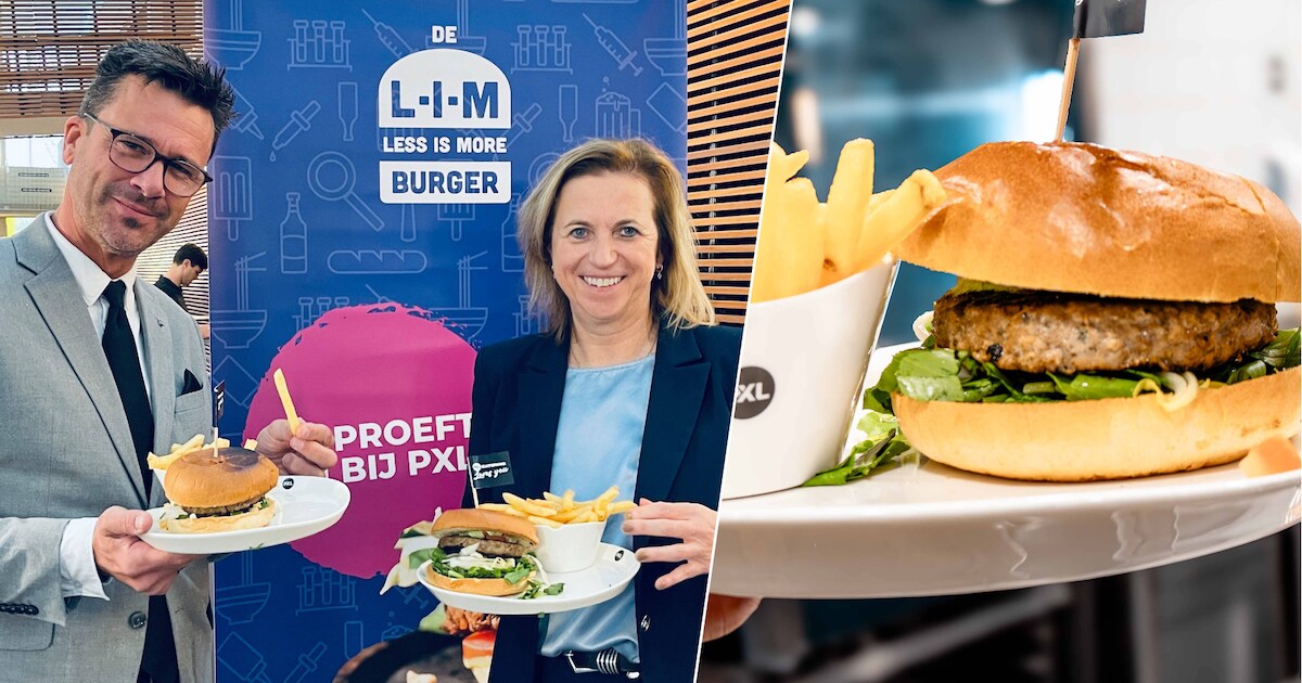 Studenten PXL schuiven aan voor première van hybride L-I-M burger ...