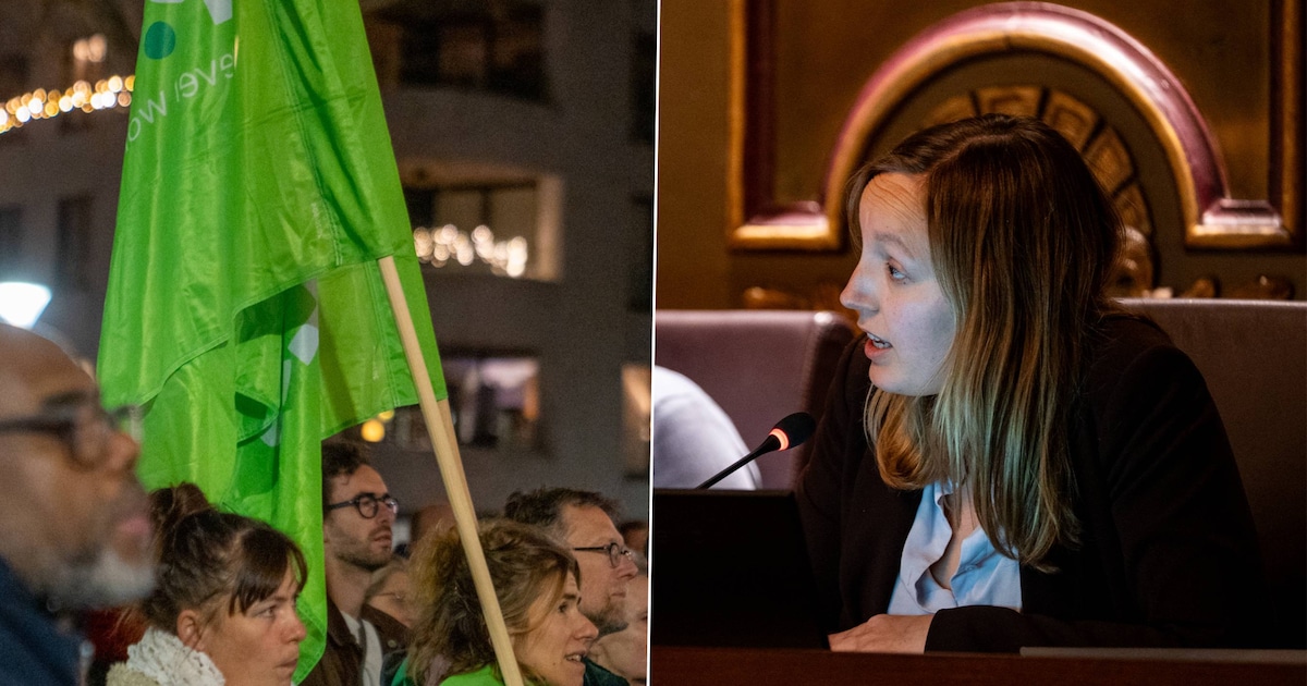 Schepen Nathalie van Baren (N-VA) reageert op protest sociaal ...