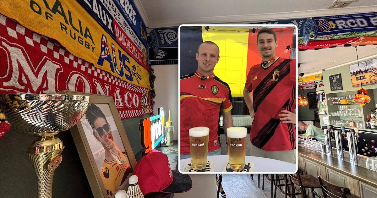 Met 70 voetbalsjaals, drie schermen en pintjes aan 2,50 euro: dit ...