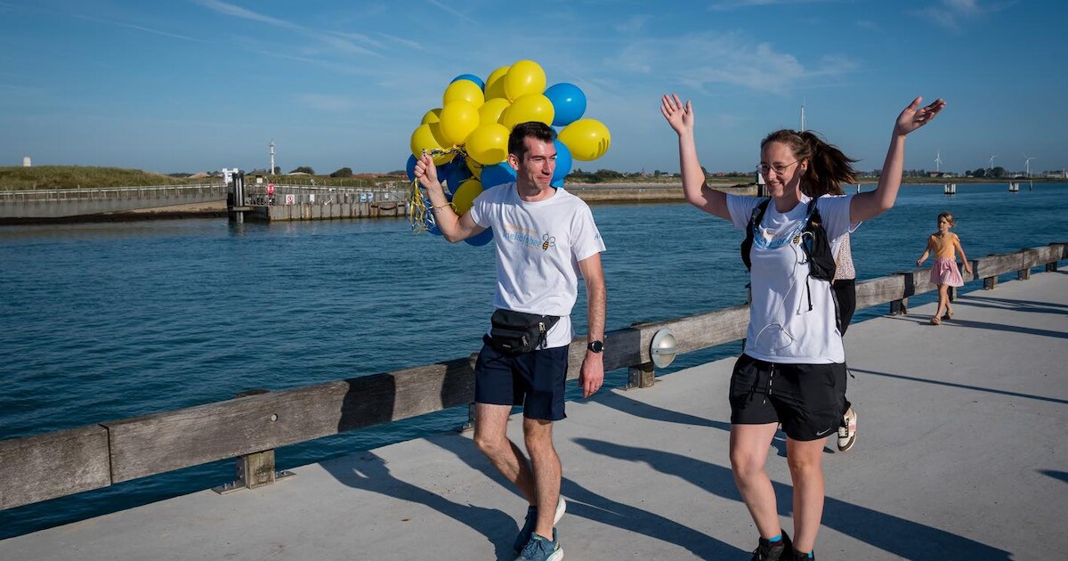Arne en Mariline zamelen mooi bedrag in met wandeltocht naar zee voor ...