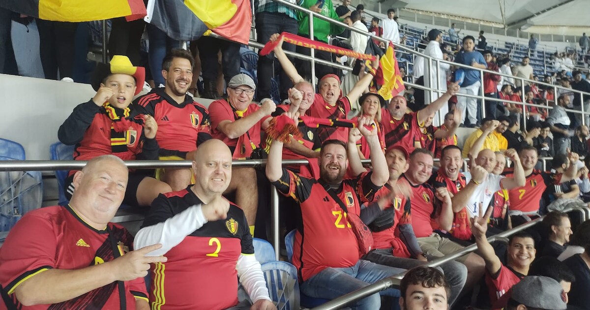 Rode Duivels in Koeweit aangemoedigd door... 20 Belgische supporters ...