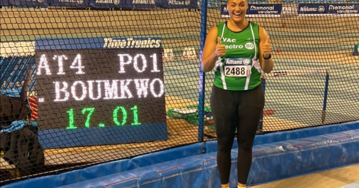 Jolien Boumkwo na verbetering Belgisch record kogelstoten: “Ik ben ...